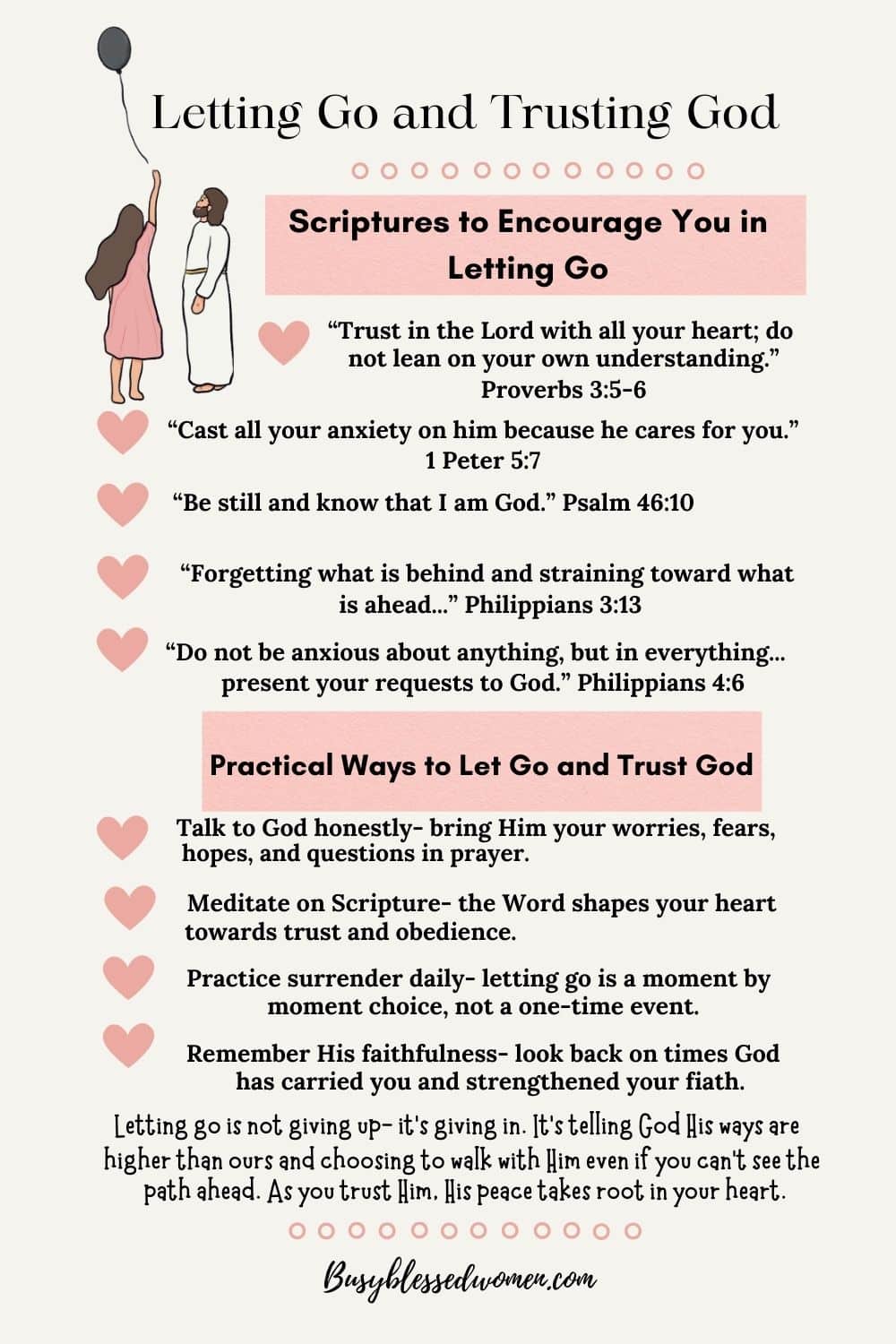 Letting Go and Trusting God