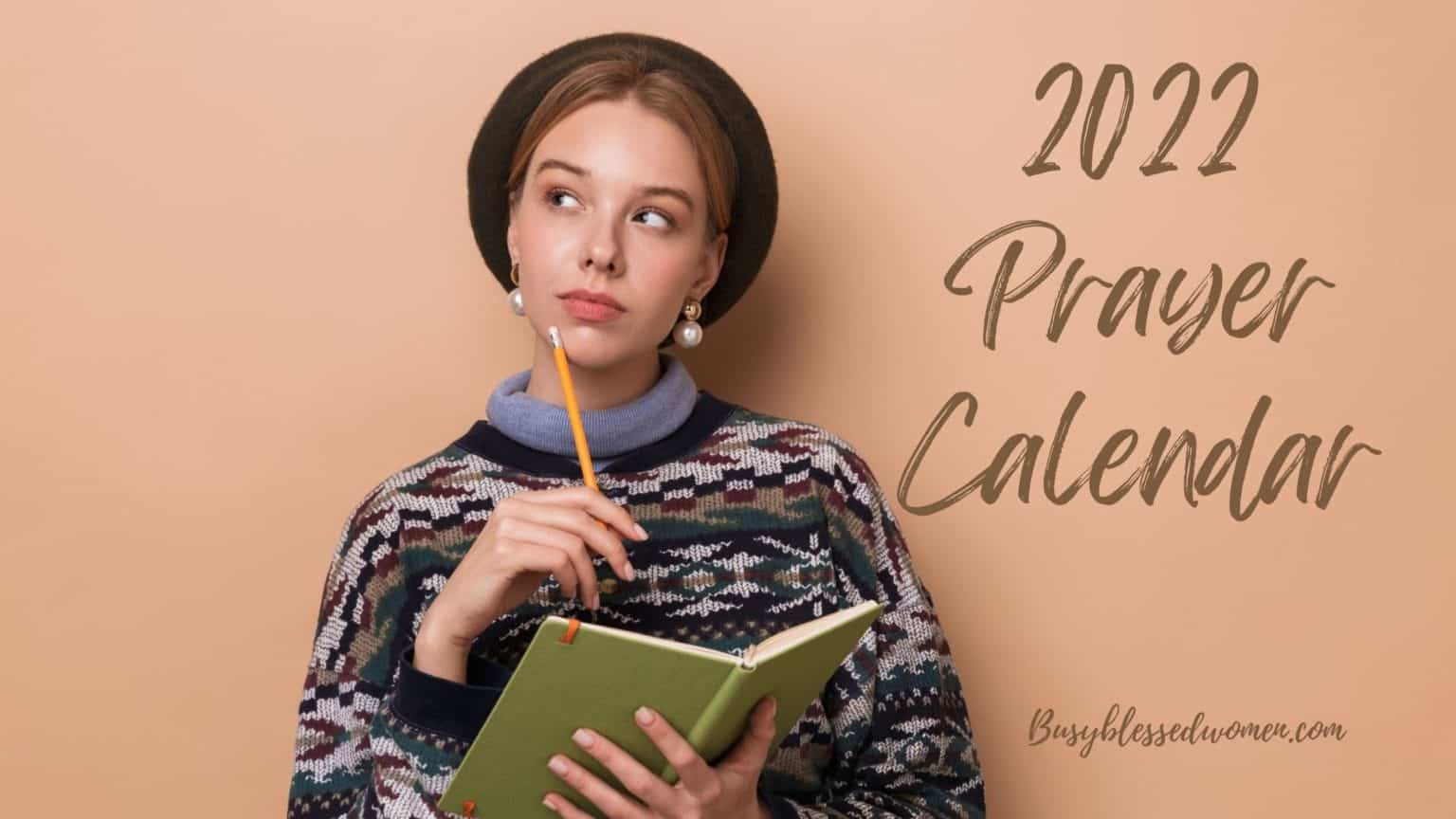 2022 Prayer Calendar