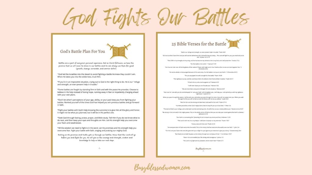 25 Bible Verses on How God Fights Our Battles