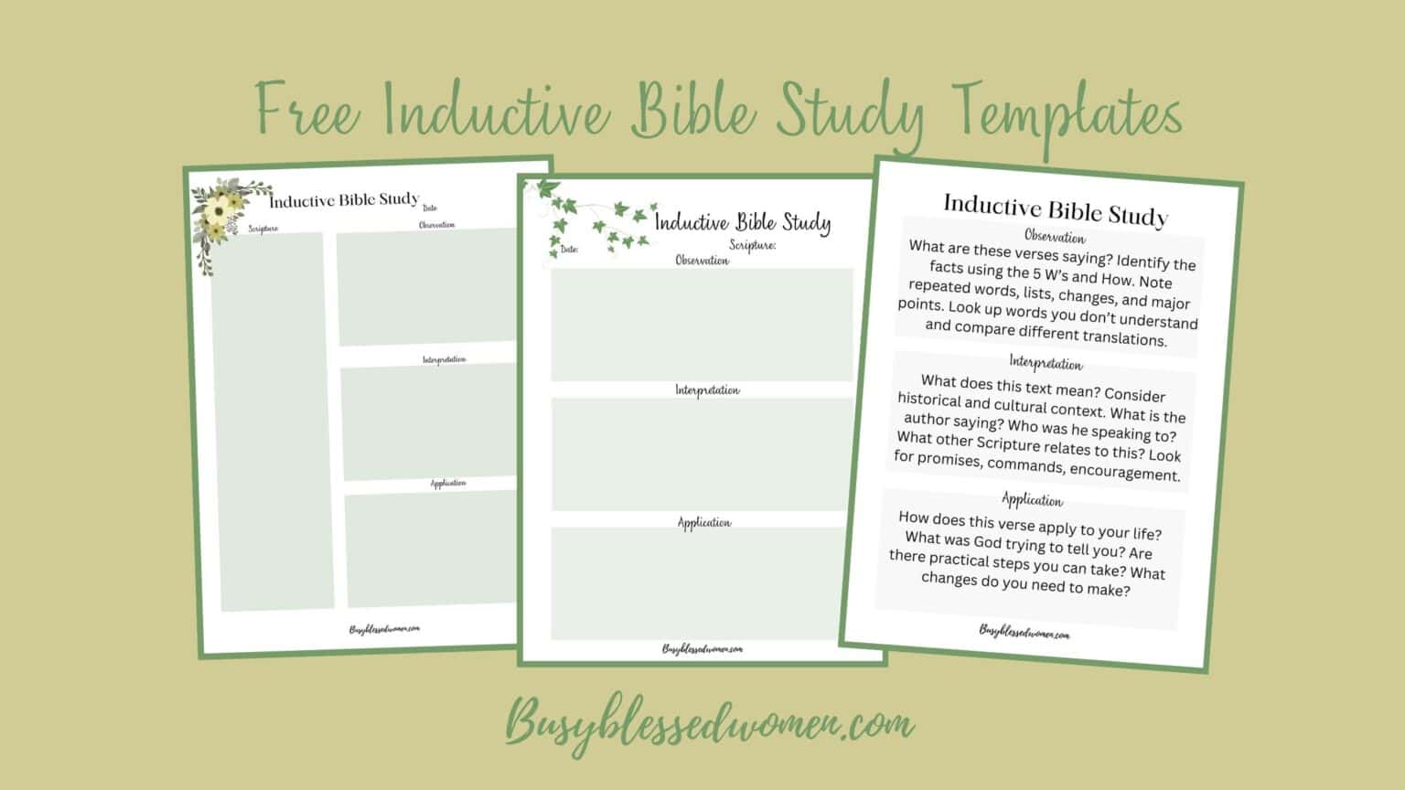 Effective Bible Study Methods [With Free Templates!]