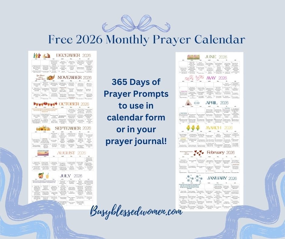 Prayer Calendar: A Simple Way to Build a Daily Habit