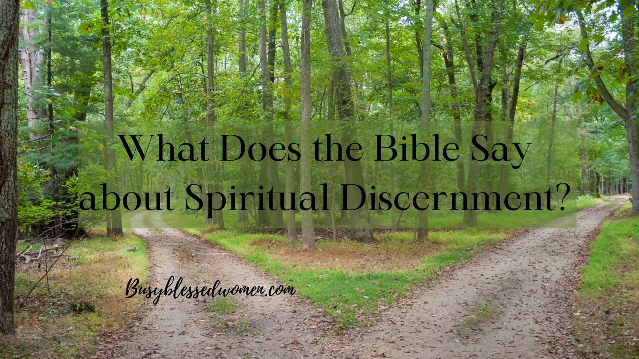 What Does the Bible Say About Spiritual Discernment