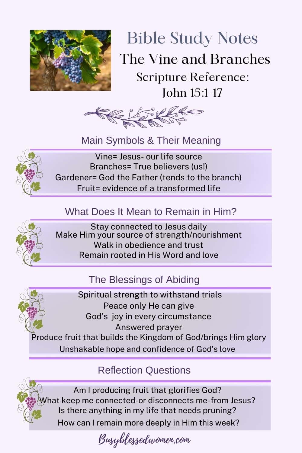 The Vine and Branches: Jesus' Teaching in John 15