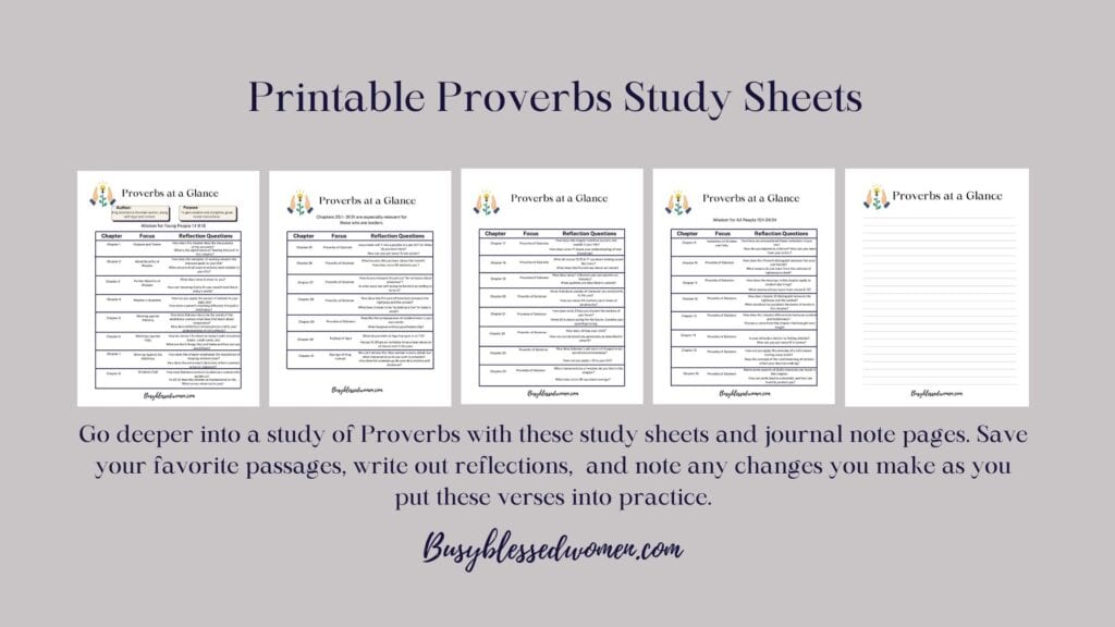 Summary of the Book of Proverbs: Wisdom for Everyday Life