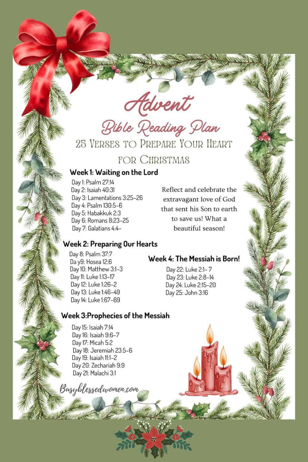 25-Day Advent Bible Reading Plan to Prepare Your Heart for Christmas