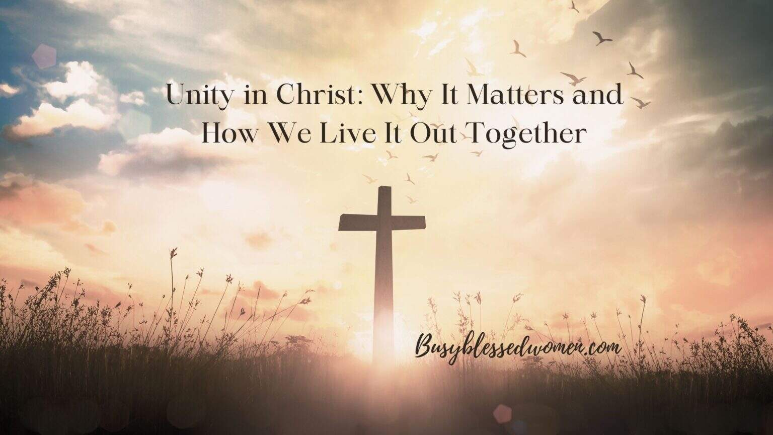 Unity in Christ: Why It Matters and How We Live It Out Together